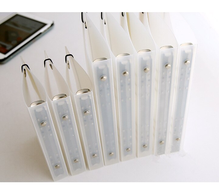 PP plastic A5 A6 A7 ringband mappen plastic map A6... – Vicedeal