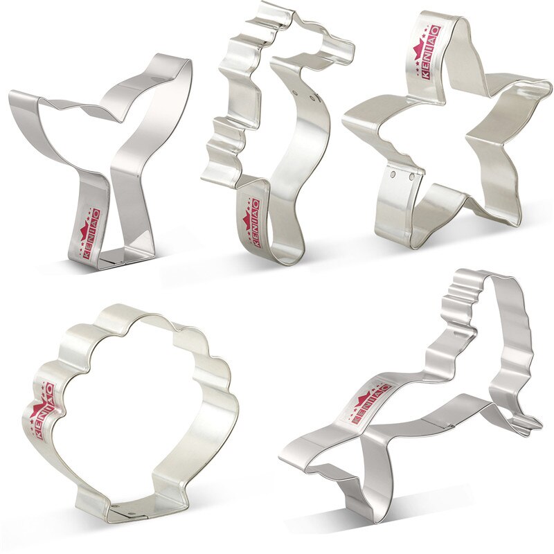 KENIAO Under the Sea Mermaid Cookie Cutter Set - 5... – Vicedeal
