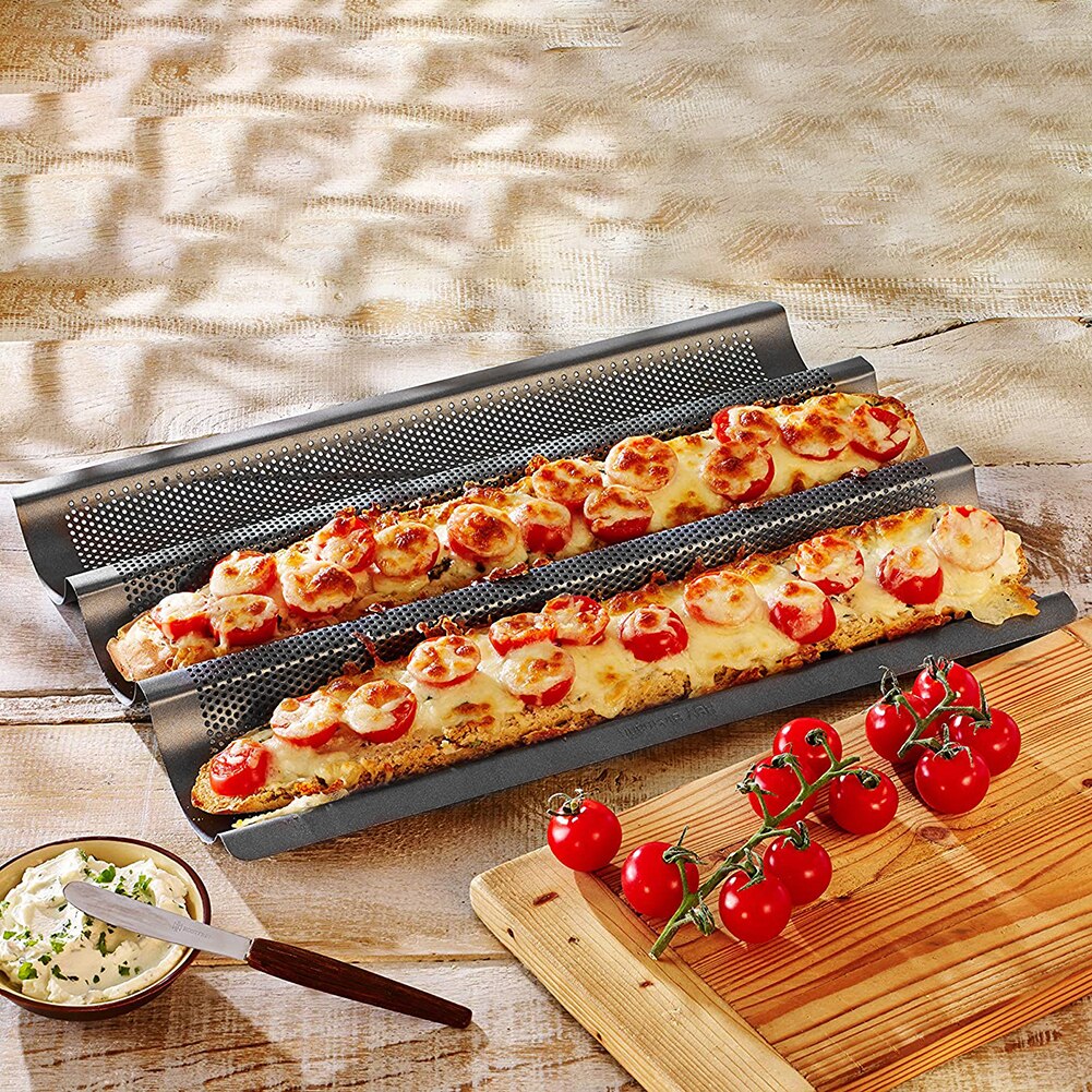 French Bread Mold for Baking Bread Wave Baking Tra... – Grandado