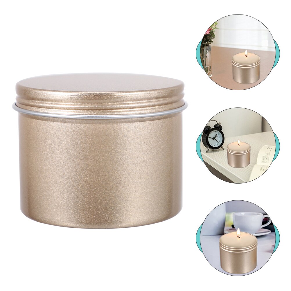 6 Pcs Small Cans Home Useful Simple Round Aluminum... – Vicedeal