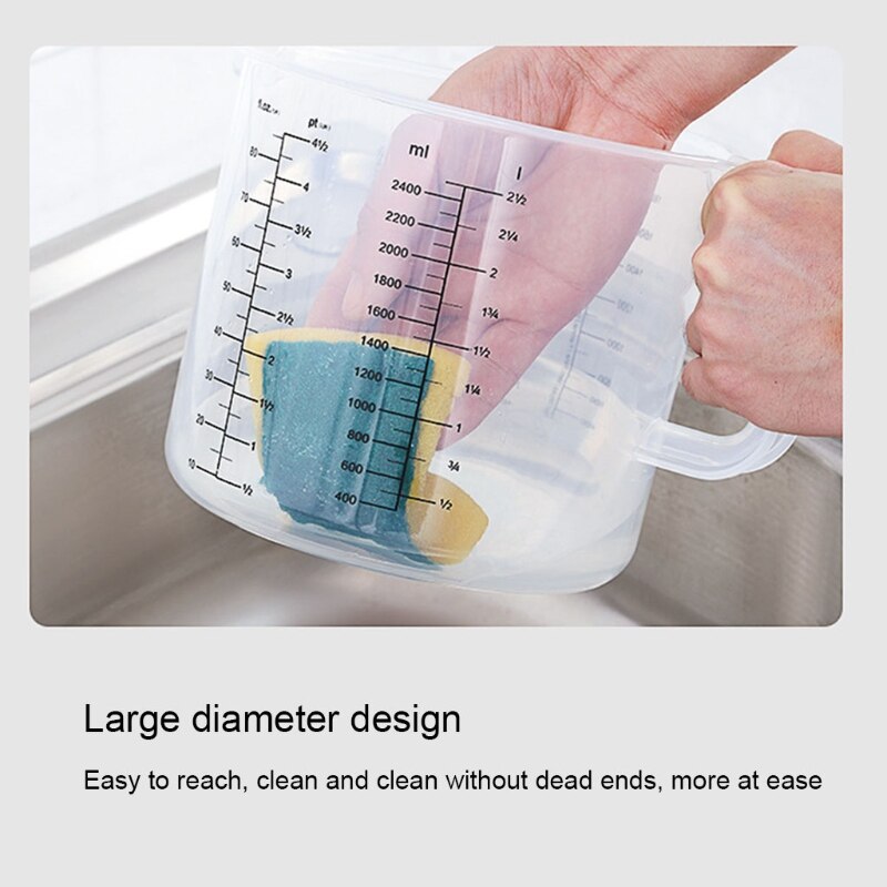 2.5L Baking Measuring Cup Scale Mixing Bowl with L... – Grandado