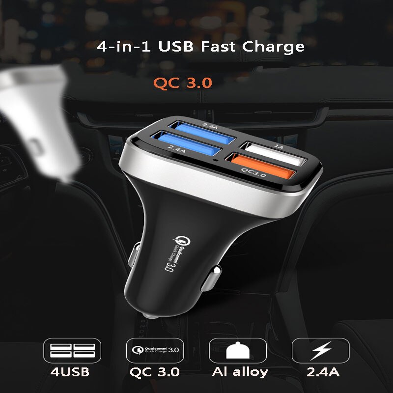 QC 3.0 fast charging universal Plug car charger 3.... – Grandado
