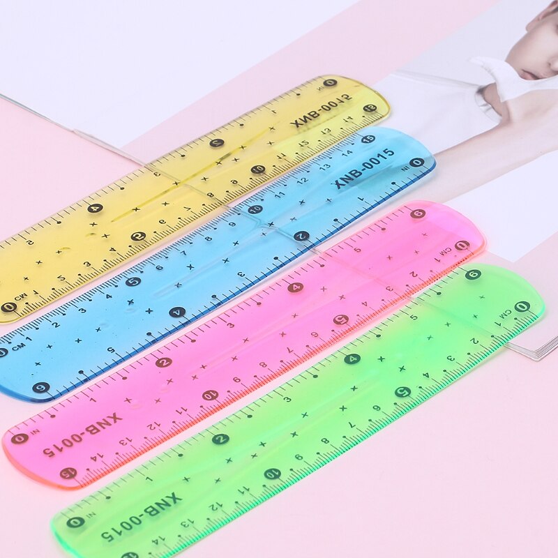 1PC Soft 15cm Ruler Multicolour Flexible Stationer... – Grandado