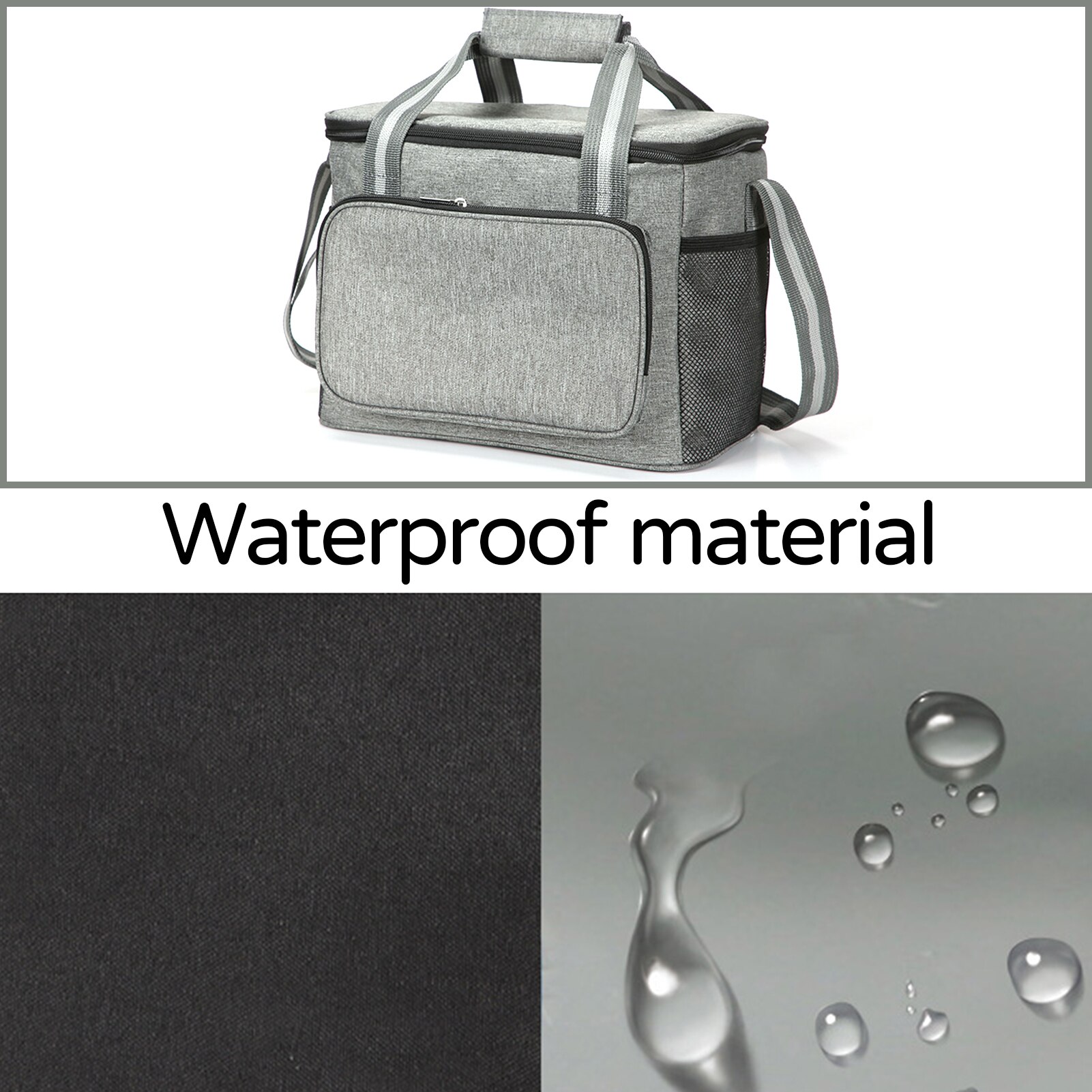 Oxford Double Layer Cooler Lunch Bag Printed Insul... – Grandado