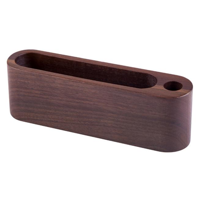 Black Walnut Beech Wood ID Name Cards Stand Office... – Grandado