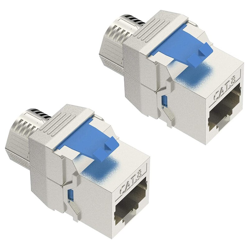 2 Pcs Keystone Module CAT 8 Jack Shielded RJ45 Soc... – Grandado