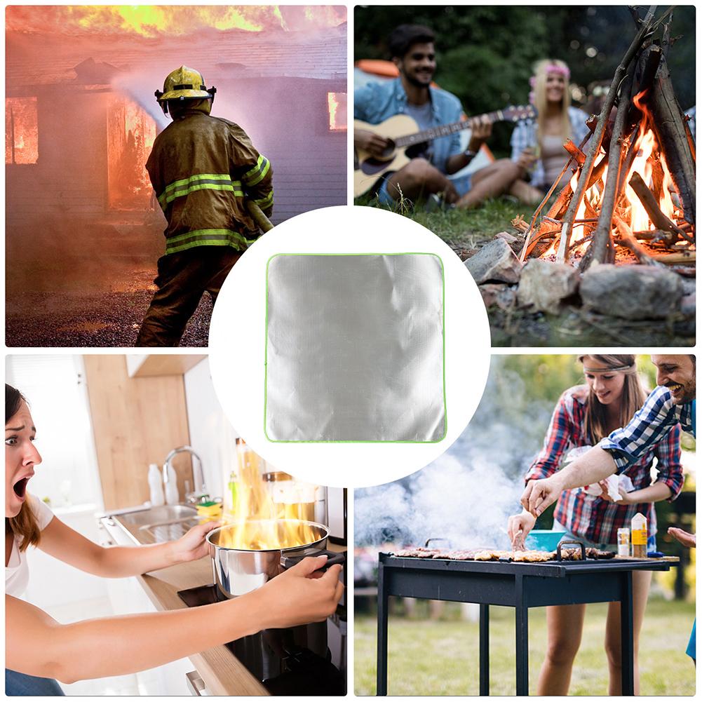 Fire Pit Mat Aluminum Foil Mat Ground Terrace Deck... – Grandado