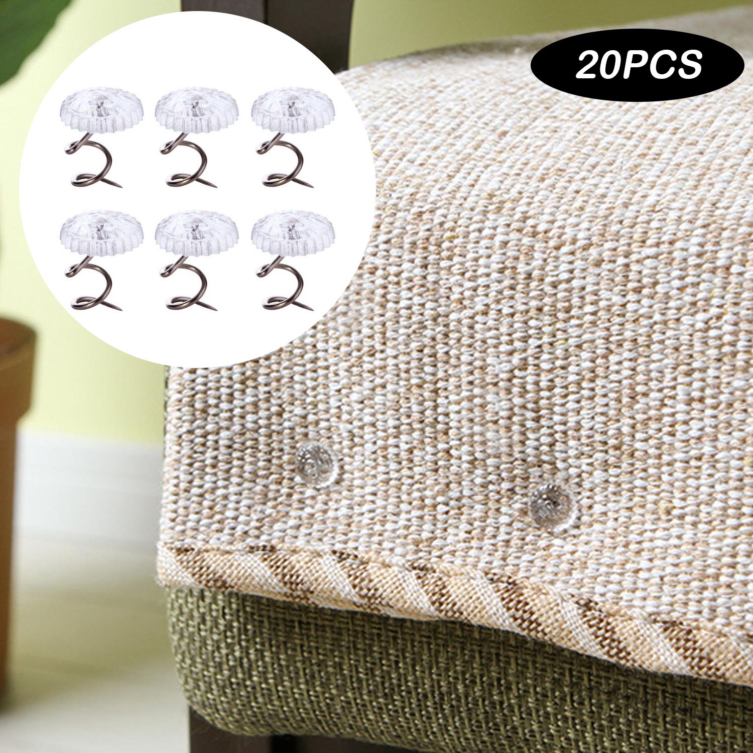 Behogar 20pcs Twisty Pins Couch Slip Cover Bevesti... – Grandado