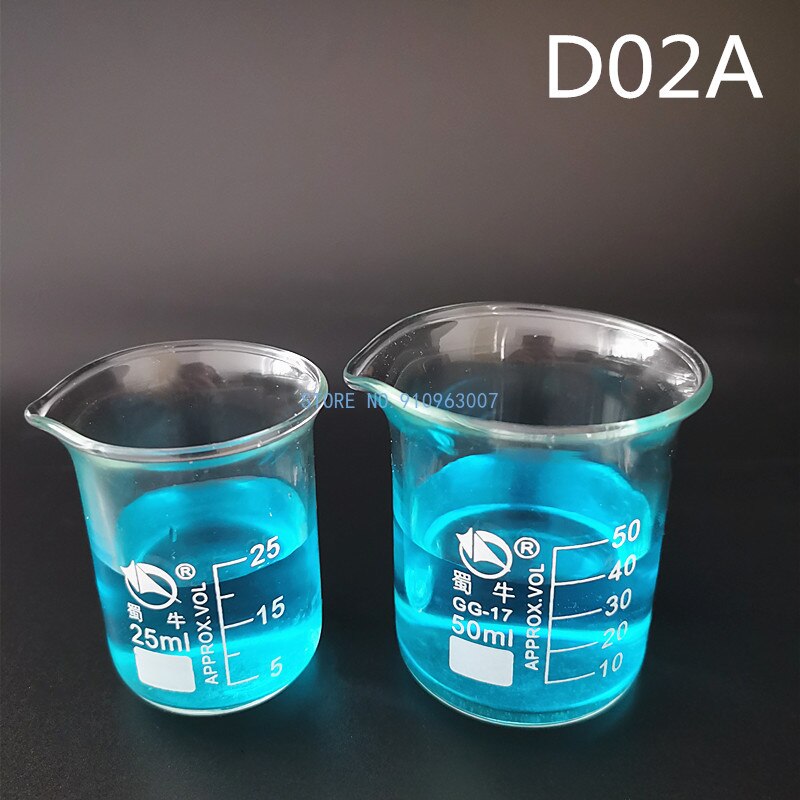 All Sizes 1Set Low Form Beaker Measuring Glass Che... – Vicedeal
