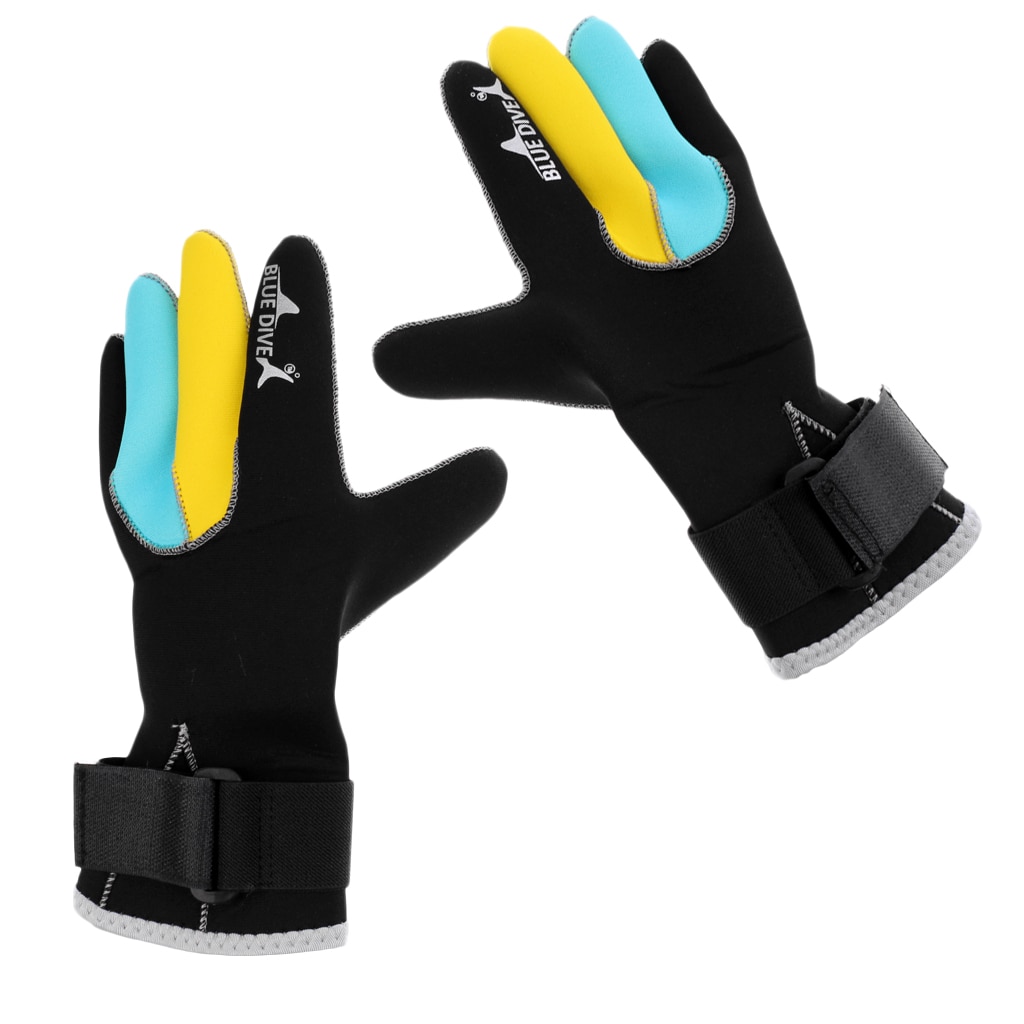 1 Pair 3mm Neoprene Skid-proof Wetsuit Gloves Swim... – Grandado