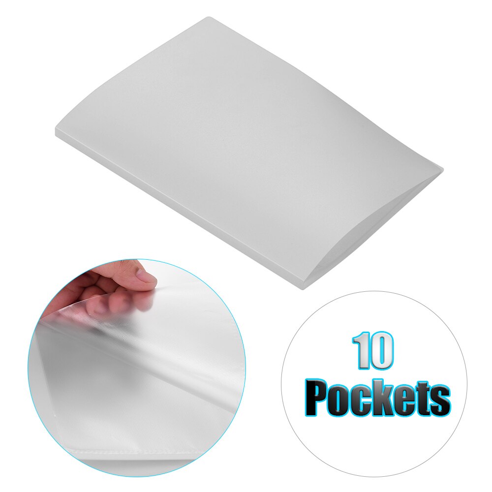 A4 Clear 10 Pockets File Holder Presentation Book ... – Vicedeal