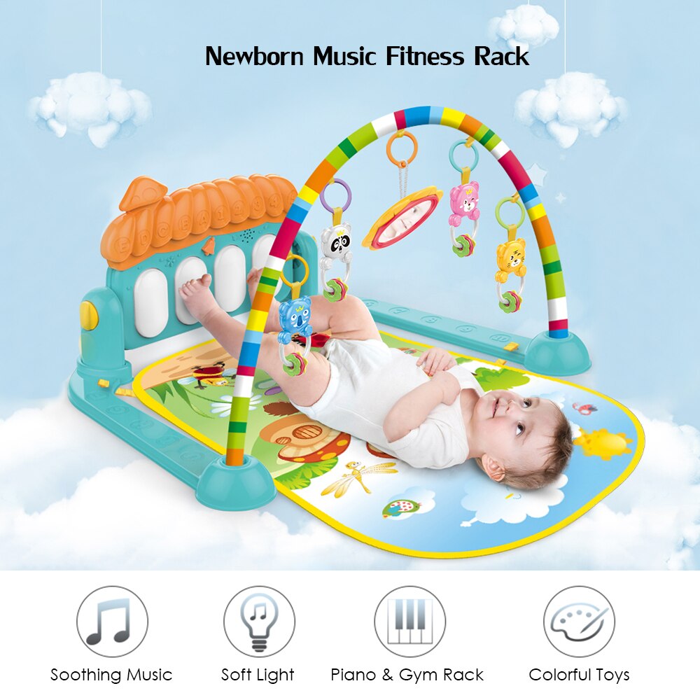 Baby Play Mat Gym Mat With Piano Keyboard And Cute... – Grandado