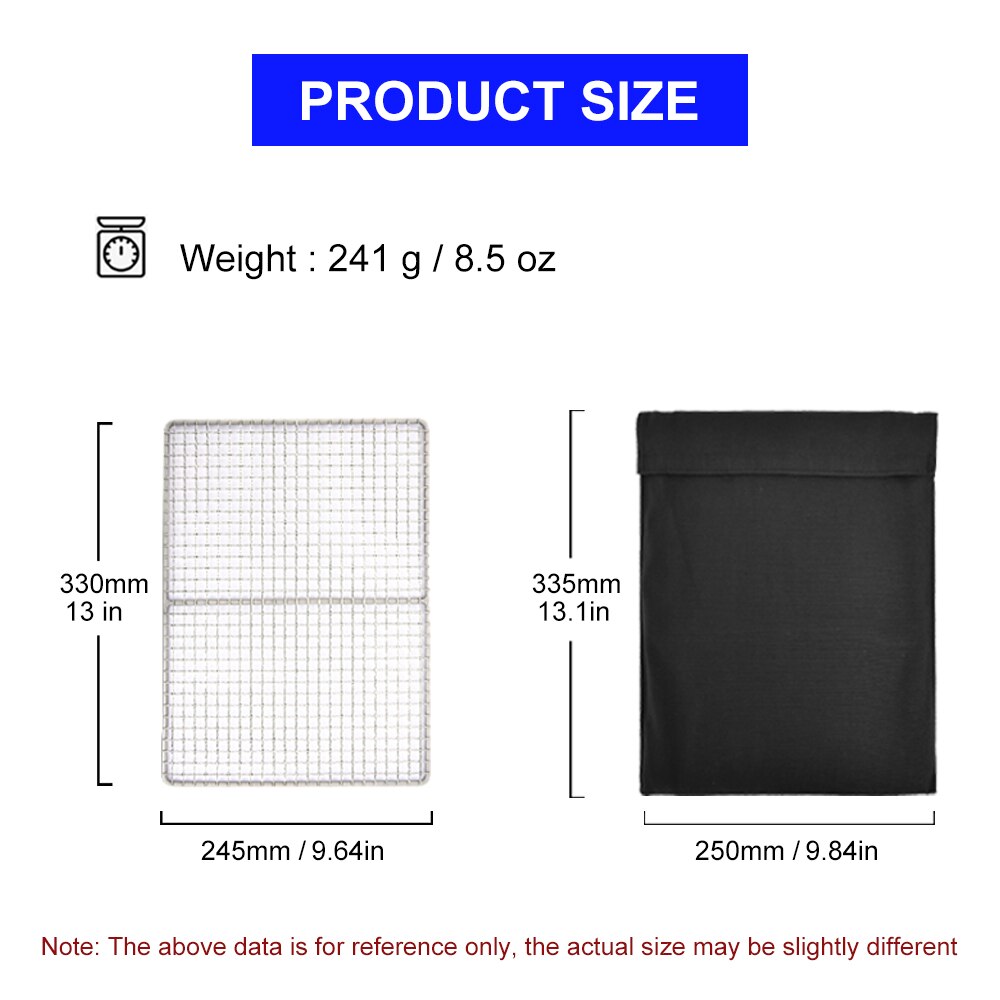 Widesea Titanium Charcoal BBQ Grill Tray Net for C... – Grandado