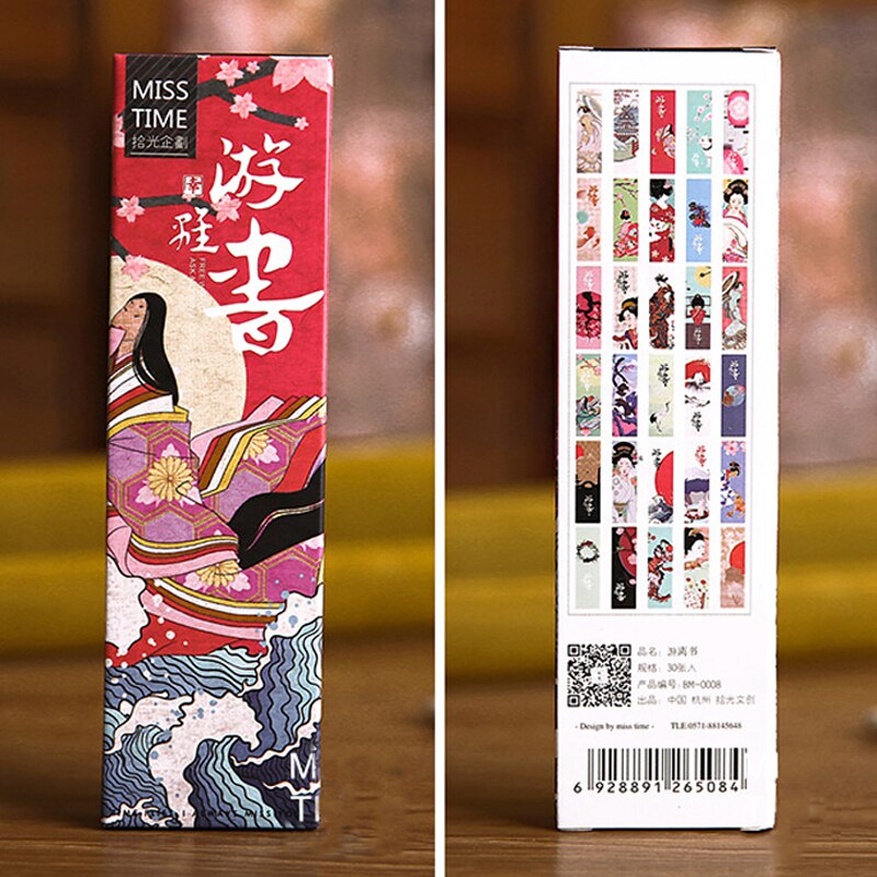 30 pcs/set Cute Kawaii Paper Bookmark Vintage Japa... – Grandado