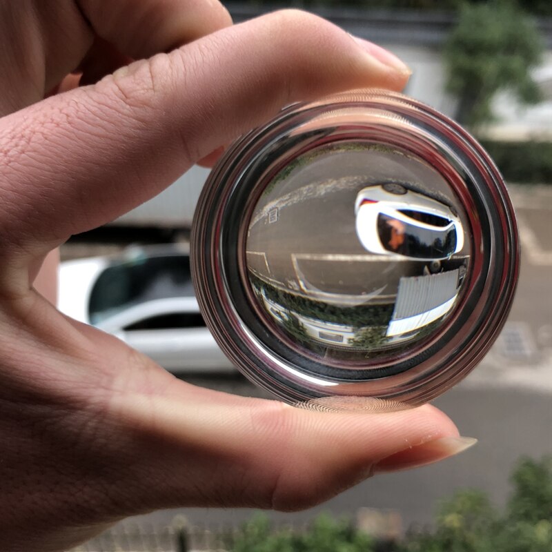 Half A Crystal Glass Ball hemispheroidal (65MM) Co... – Grandado