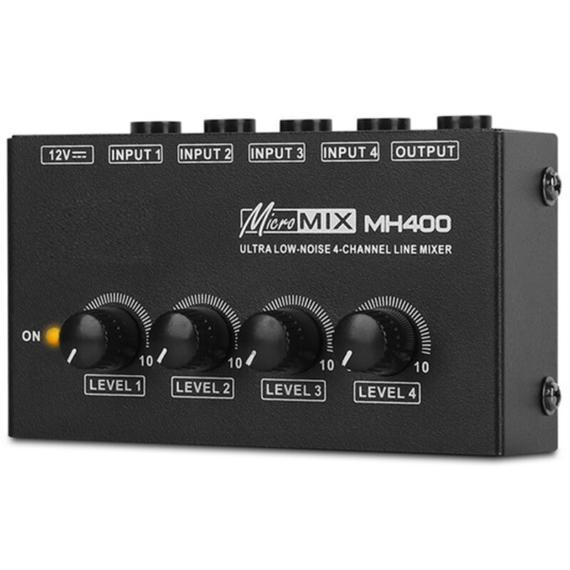 4 Channel Sound Mixer Ultra Low-Noise o Sound Mixe... – Grandado