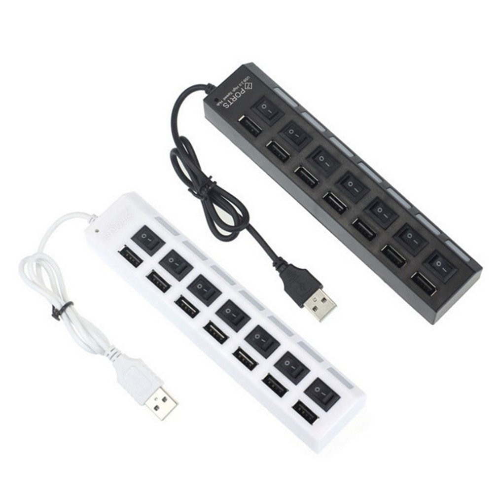 USB 3.0 HUB 2.0 HUB Multi USB Splitter 7 Port Expa... – Grandado