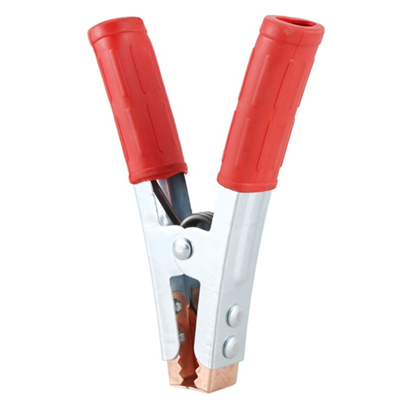 2X Red Handle 500A Spring Loaded Crocodile Clip We... – Grandado