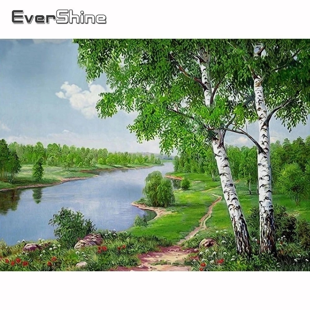 Evershine 5D Diamond DIY Mosaic Landscape Diamond ... – Grandado