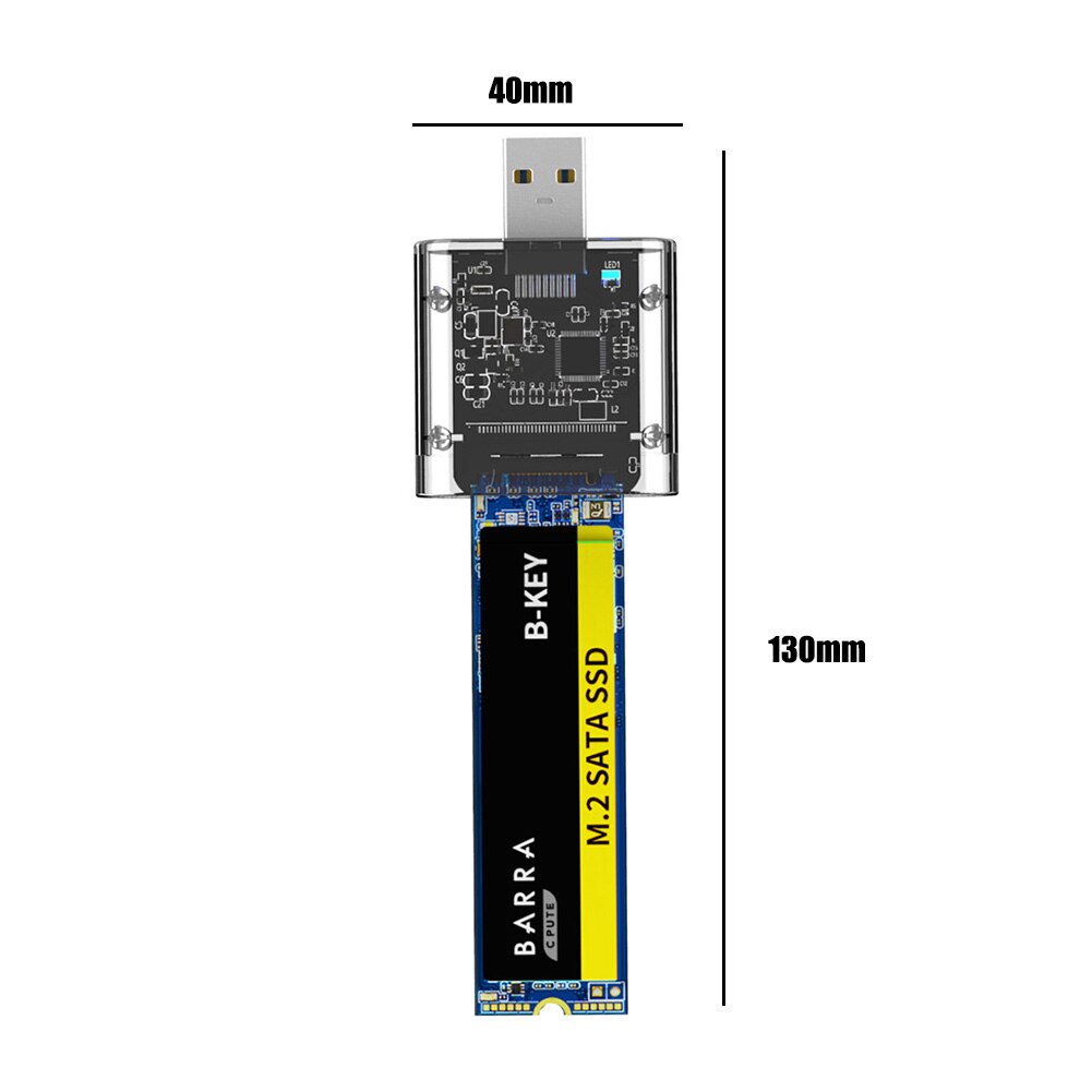 M2 SSD Case M.2 to USB3.0 Gen 1 5Gbps SATA NGFF SS... – Grandado