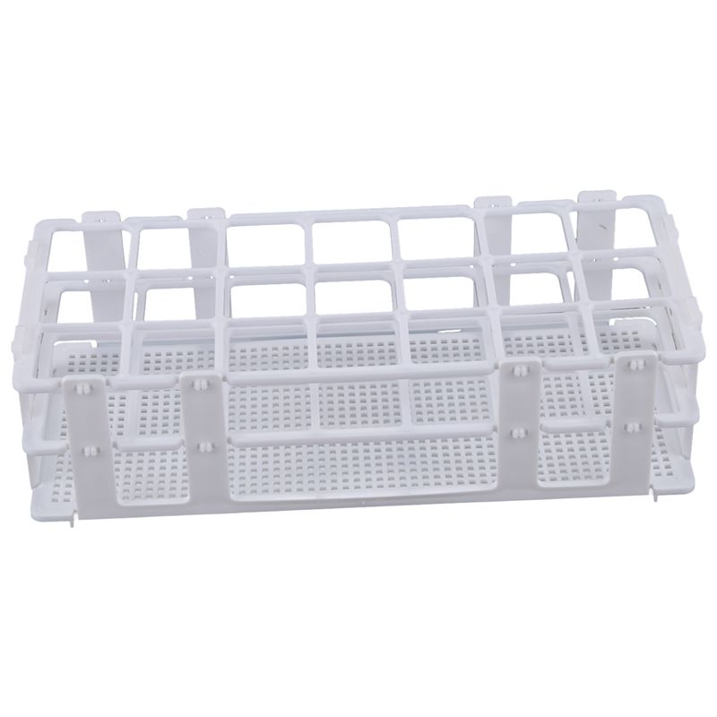 Plastic Test Tube Rack for 30mm Tube, 21 Well, Whi... – Grandado