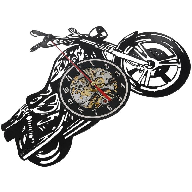 Motorcycle acrylic Record Wall Clock Motorcycle Ti... – Vicedeal