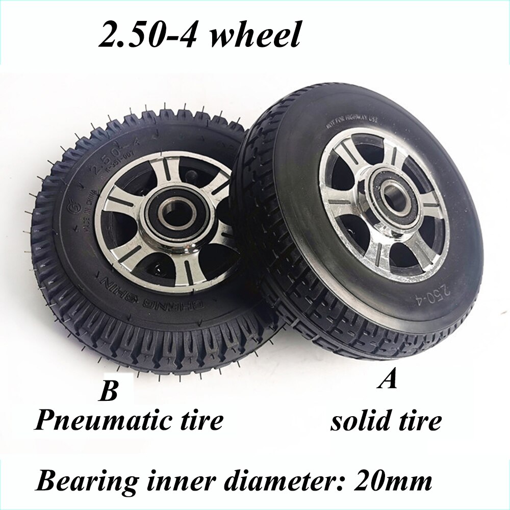 2.50-4 Wheel Pneumatic Tire Solid Tyre with Alumin... – Grandado