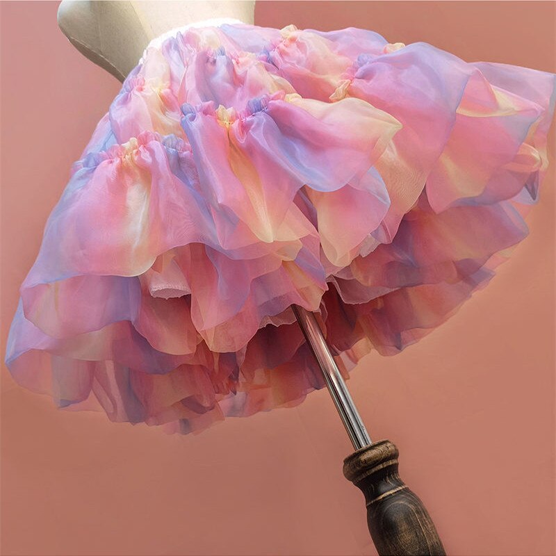 Spring Summer Women Petticoat Skirt Soft Girl Japa... – Grandado