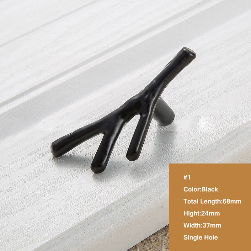 Zinc Alloy Furniture Handle Drawer Pulls Tree Bran... – Grandado