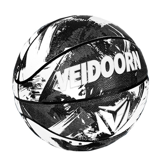 Basketball Ball Black Standard Size 7 PU Leather O... – Grandado