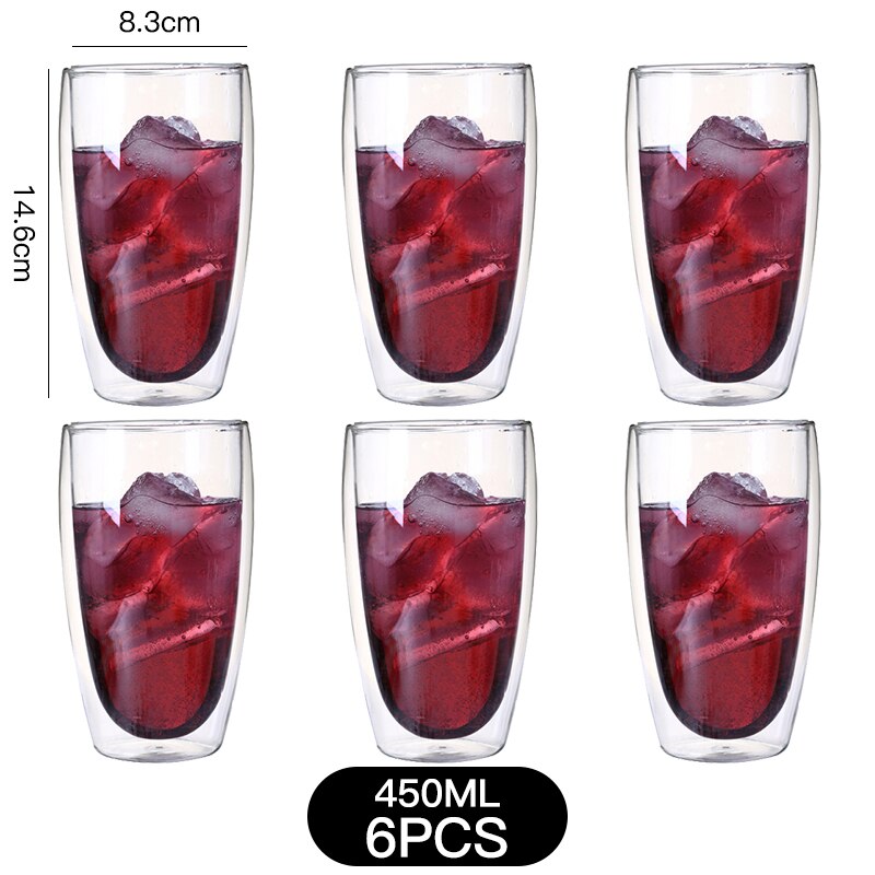 Heat-Resistant Double Wall Glass Cup Milk Whiskey ... – Grandado