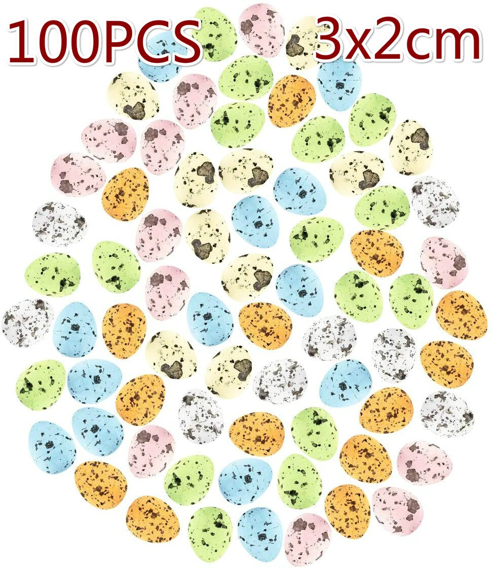 100 Stuks Foam Paaseieren Happy Easter Decoratie G... – Vicedeal