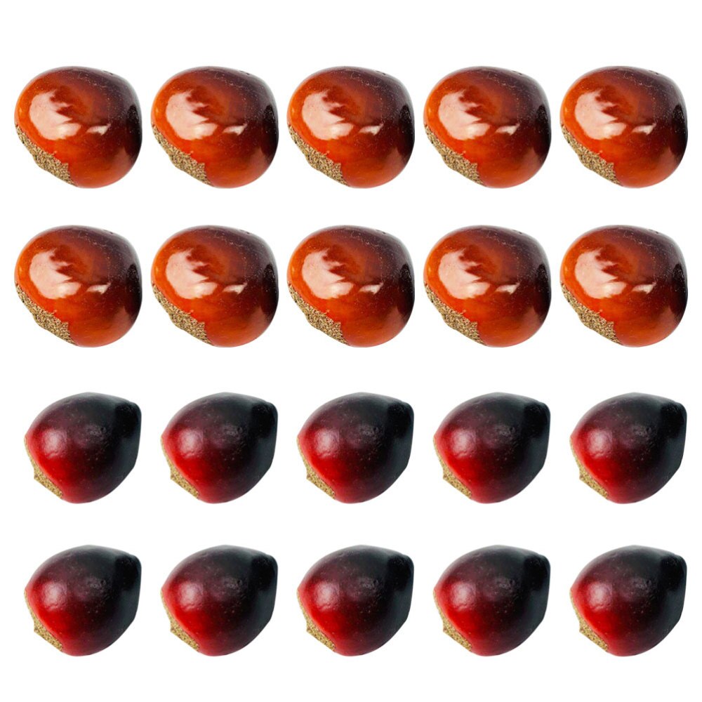 20pcs Chinese Chestnuts Simulated Nut Ornaments De... – Grandado