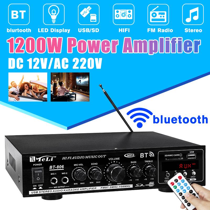 Wireless bluetooth Power Amplifier Dual Channel So... – Grandado