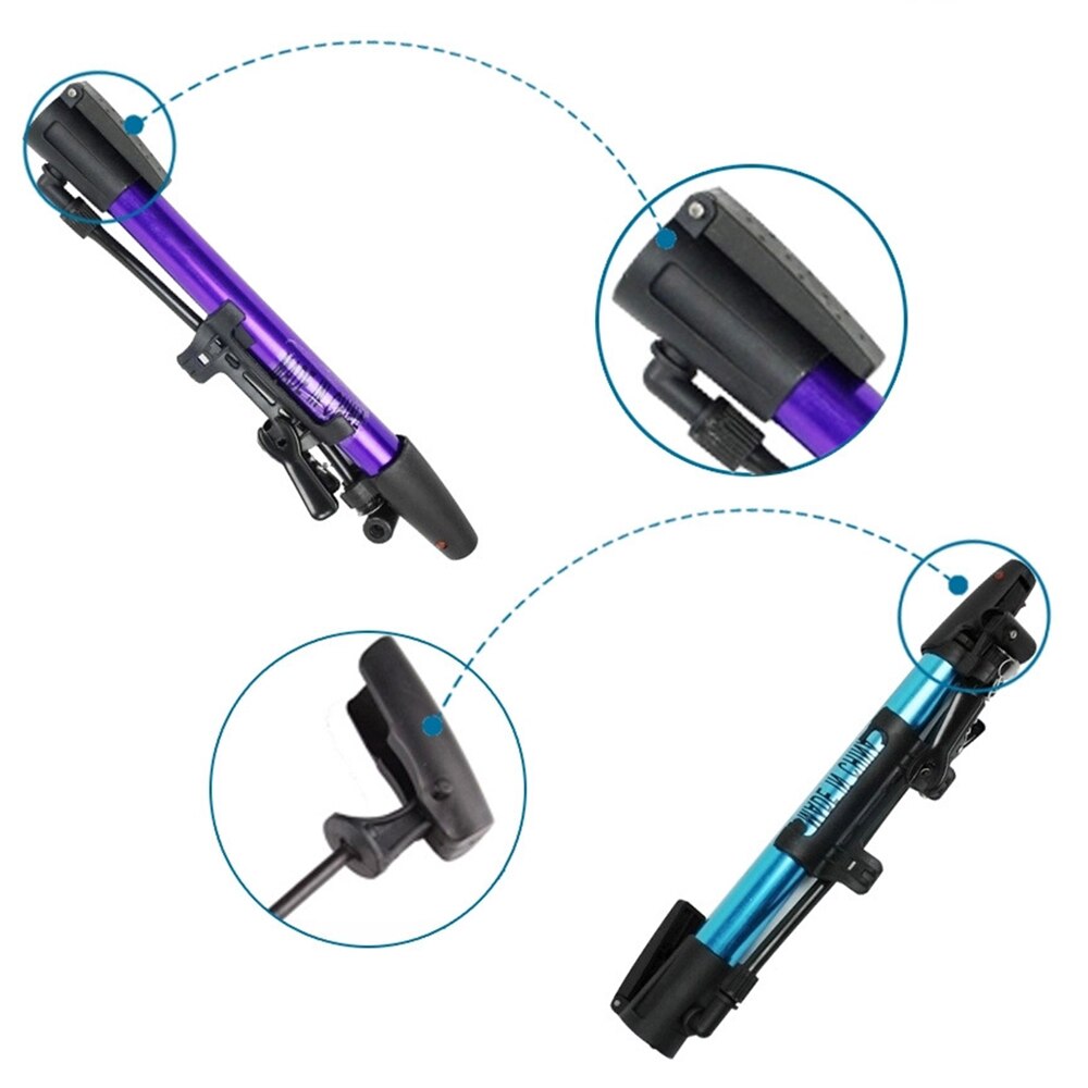 Mini Bike Pump Bicycle Inflator Tire Pumps Aluminu... – Grandado