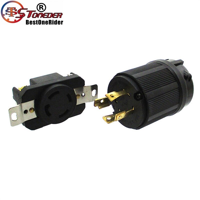 STONEDER 30A MP 4 Prong Receptacle Twist Lock Sock... – Grandado