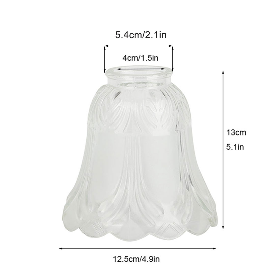 Transitional Style Replacement Glass Shade Clear C... – Grandado