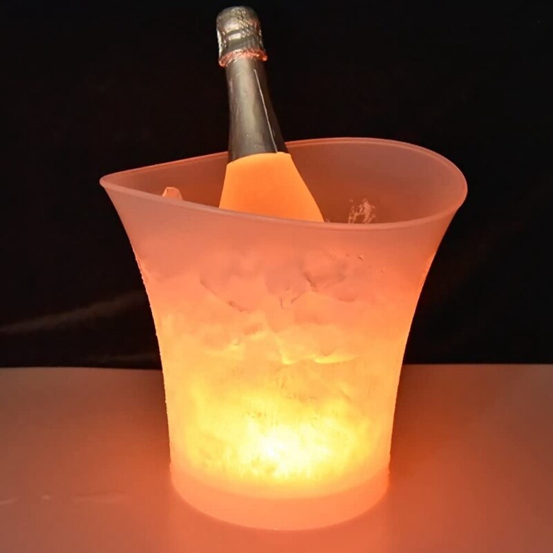 LED Ice Bucket Champagne Drink Beer Ice Cooler Bat... – Grandado