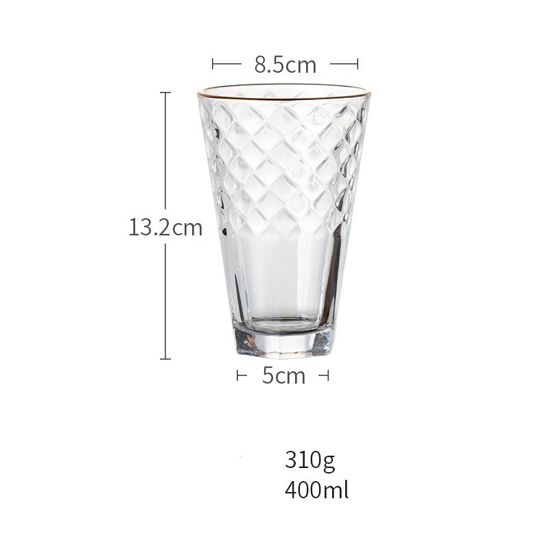 Brandy Snifters Glass Cups With Gold Line Thick Re... – Grandado
