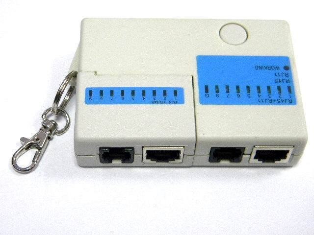 RJ45 RJ11 Mini Cat5 Network LAN Cable Tester Keych... – Grandado