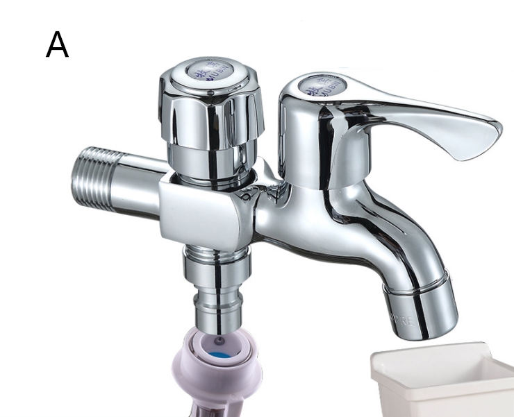 Chrome Plated Double Water Outlet Garden Washing M... – Vicedeal