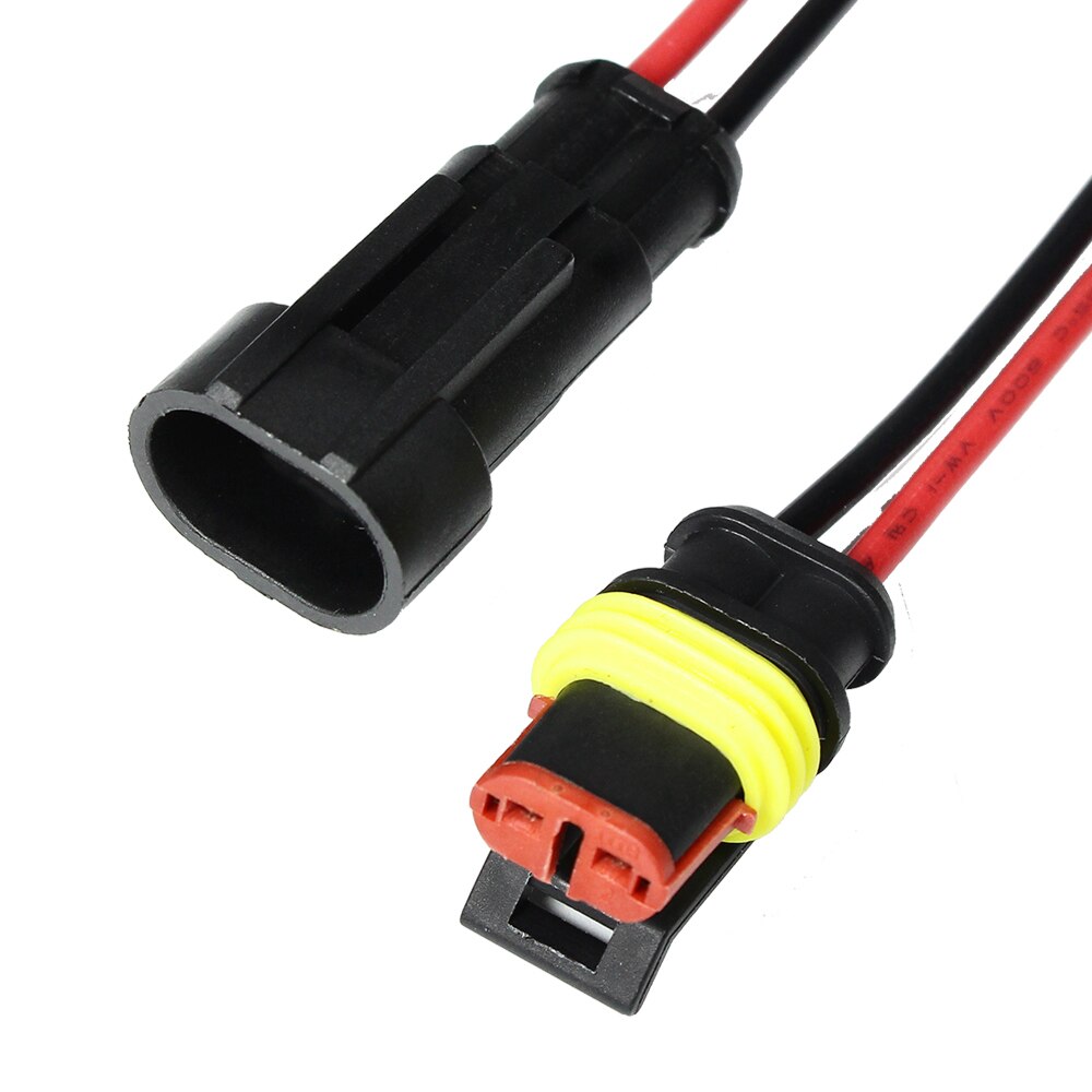 YUNPICAR 5Kit 2 Pin Way 16 AWG Auto Wasserdichten ... – Vicedeal