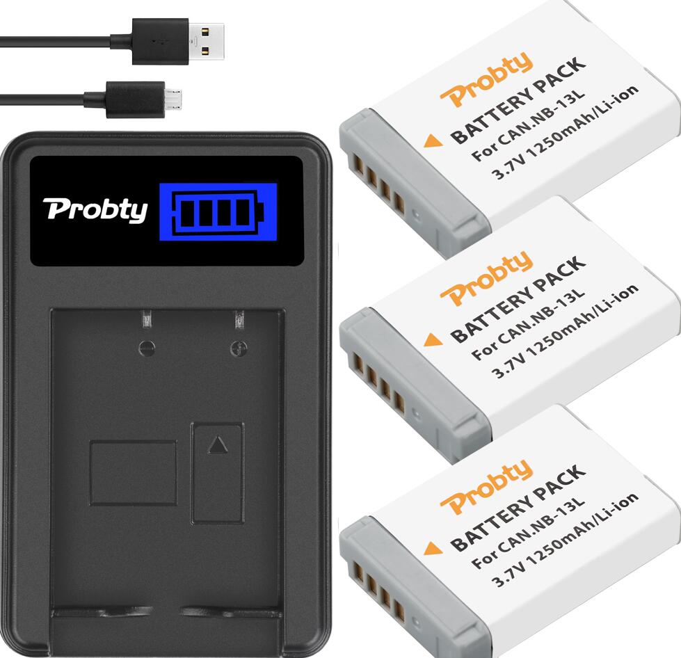 NB13L Battery + Charger for Canon PowerShot G7X G9... – Grandado
