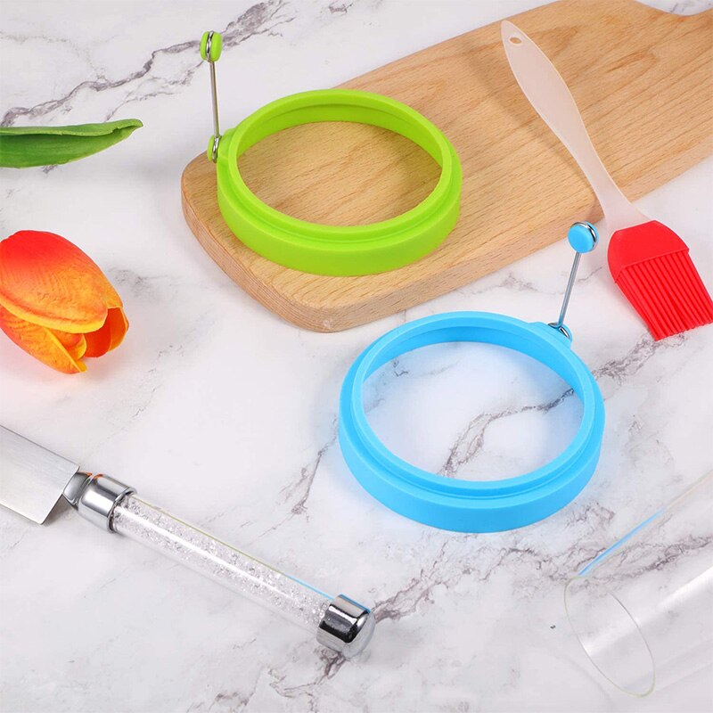 8 Packs Silicone Egg Rings, Egg Cooking Rings, Fri... – Vicedeal