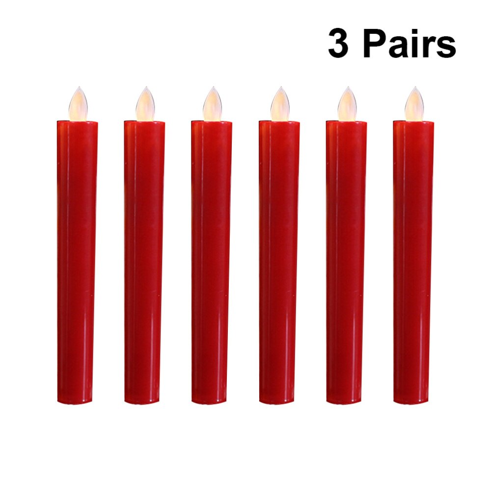3 Pairs Long Candle Light Rocking LED Candle Lamp ... – Vicedeal