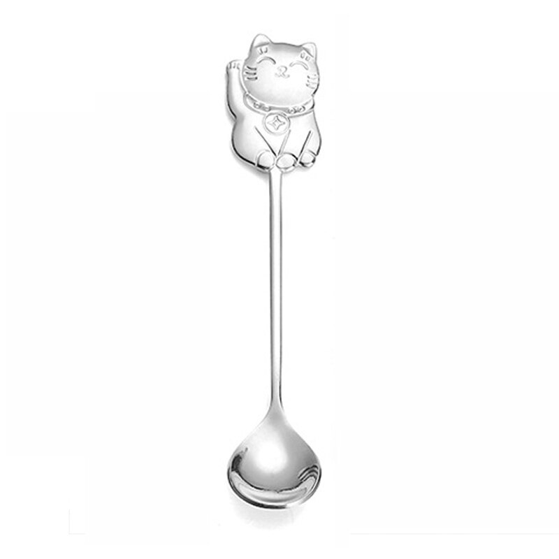 BalleenShiny Lucky Cat Coffee Stir Spoon Colorful ... – Grandado