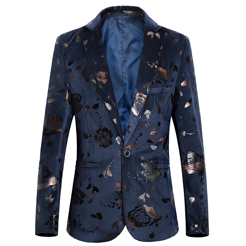 Mens Floral Blazer Dress Wedding Suits 6XL Luxury ... – Grandado
