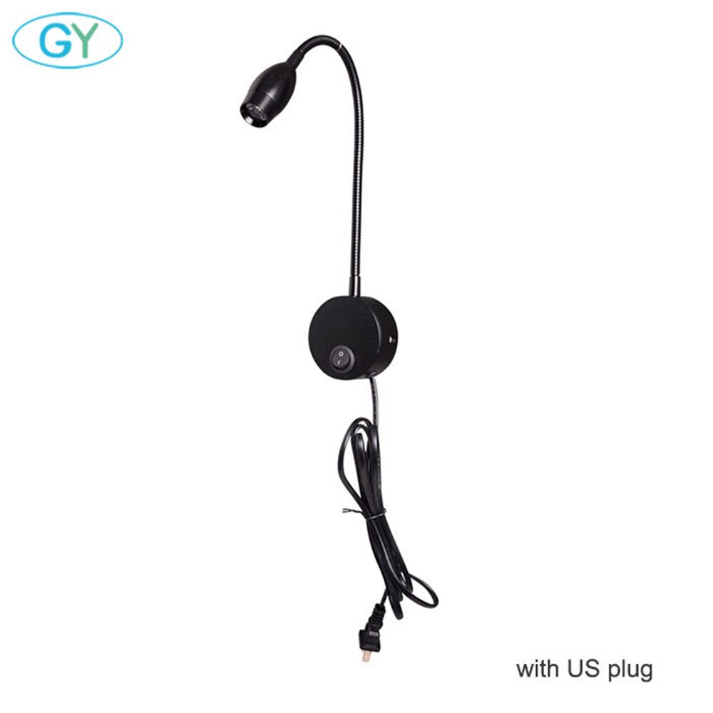 Flexible Hose LED book lights 3W EU US cord plug N... – Vicedeal