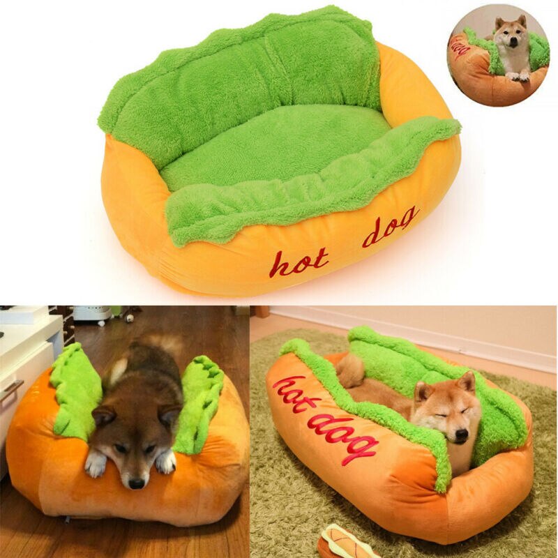 Funny Dog Bed Winter Warm Pet House Sofa Cushion S... – Grandado