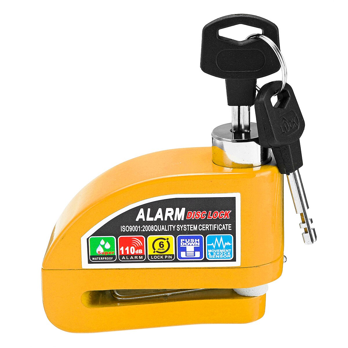 1 Pcs Kleurrijke Disc Metalen Brake Lock Alarm Kit... – Grandado